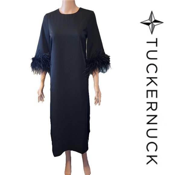 Tuckernuck | Dresses | Tuckernuck Black Feather Jamie Dress Nwot Xs ...